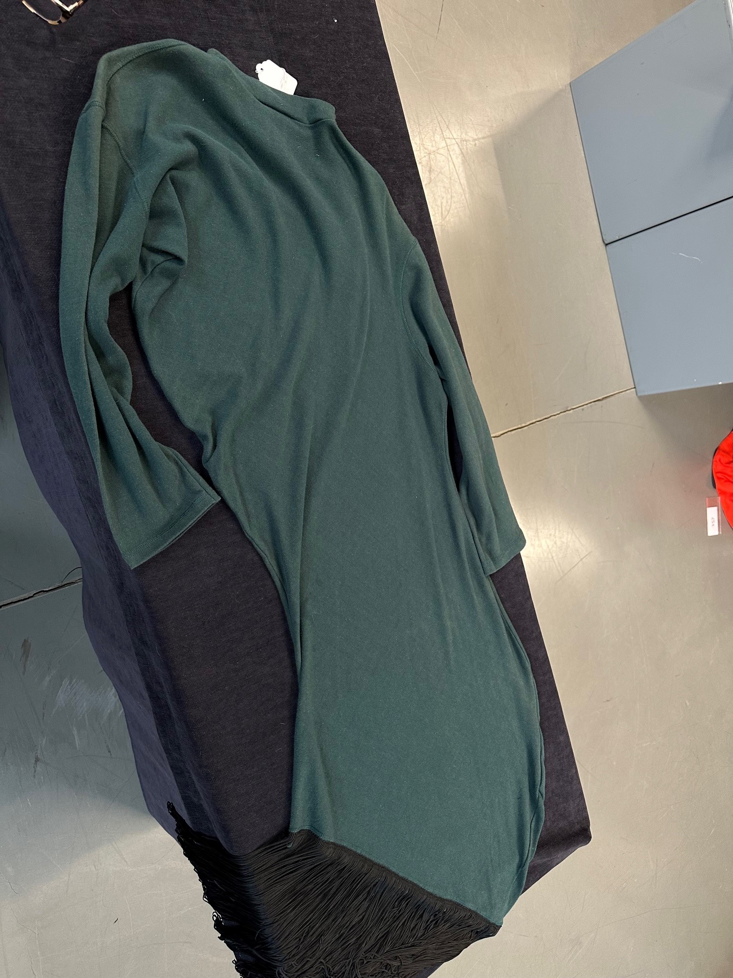 Lot 210 - A John Flett green jersey cotton dress,