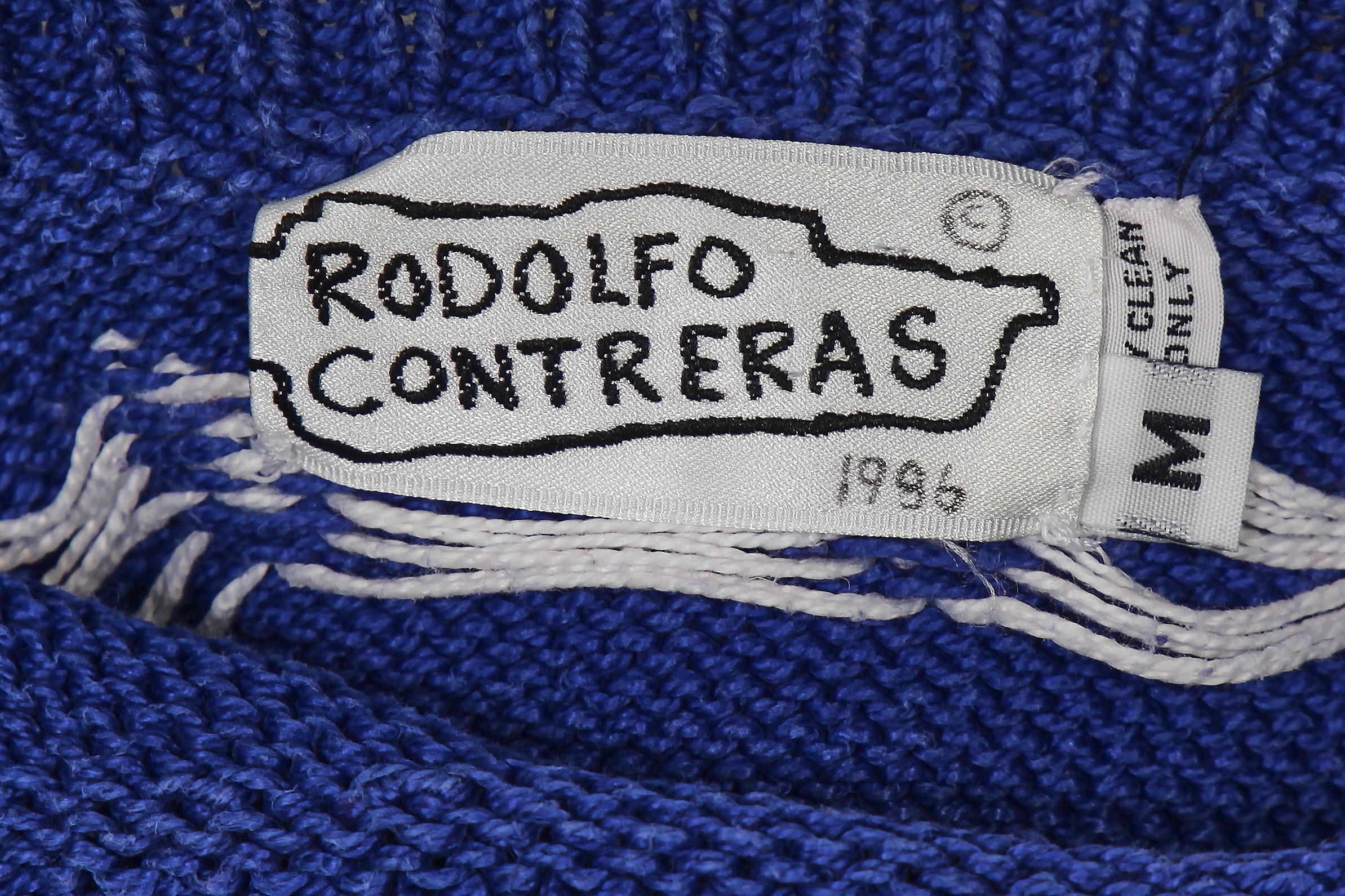Lot 249 - A Rodolfo Contreras knitted cotton 'Ski Boot'