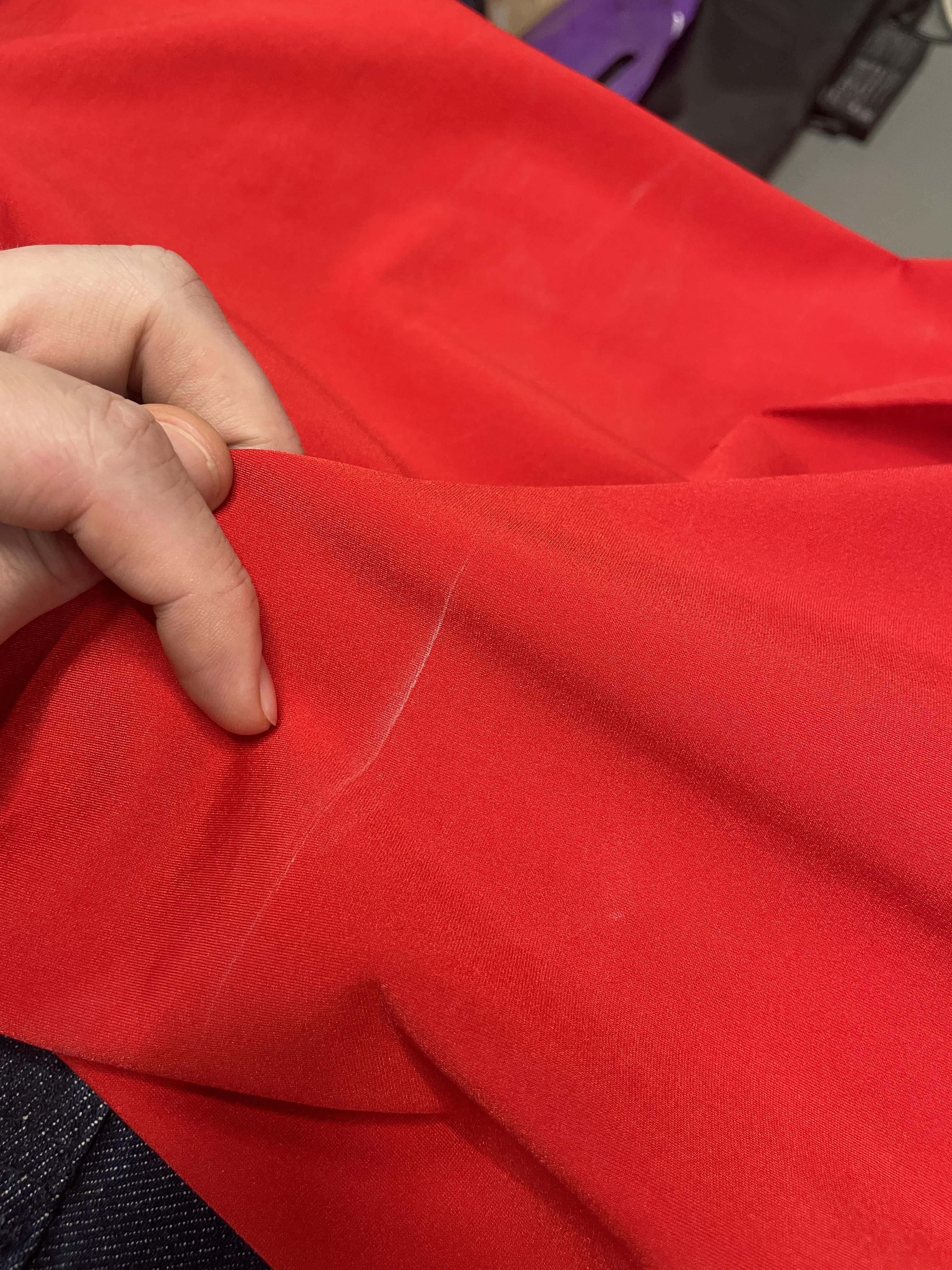 Lot 245 - A Swanky Modes red lycra 'Amorphous' dress,