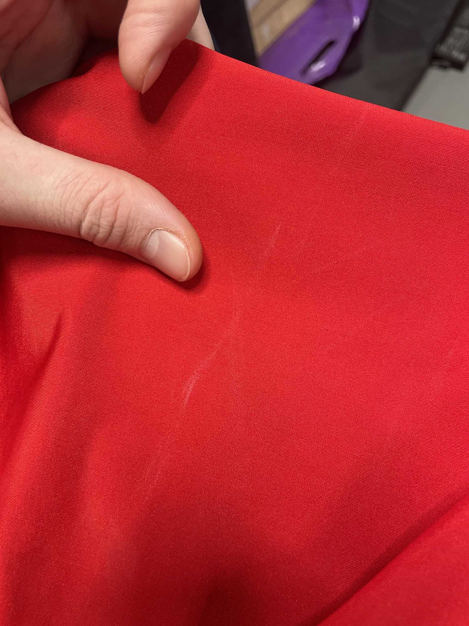 Lot 245 - A Swanky Modes red lycra 'Amorphous' dress,