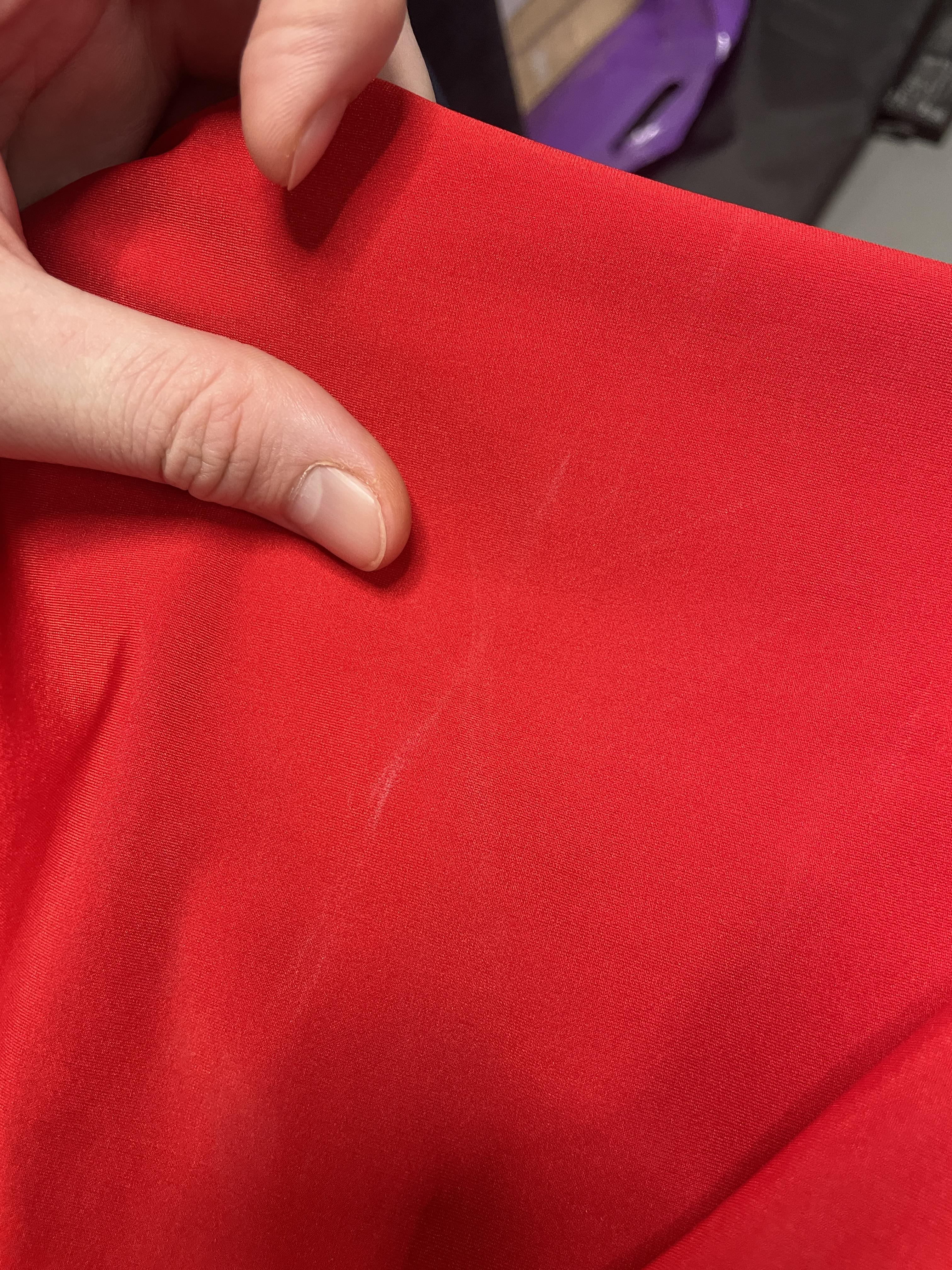 Lot 245 - A Swanky Modes red lycra 'Amorphous' dress,