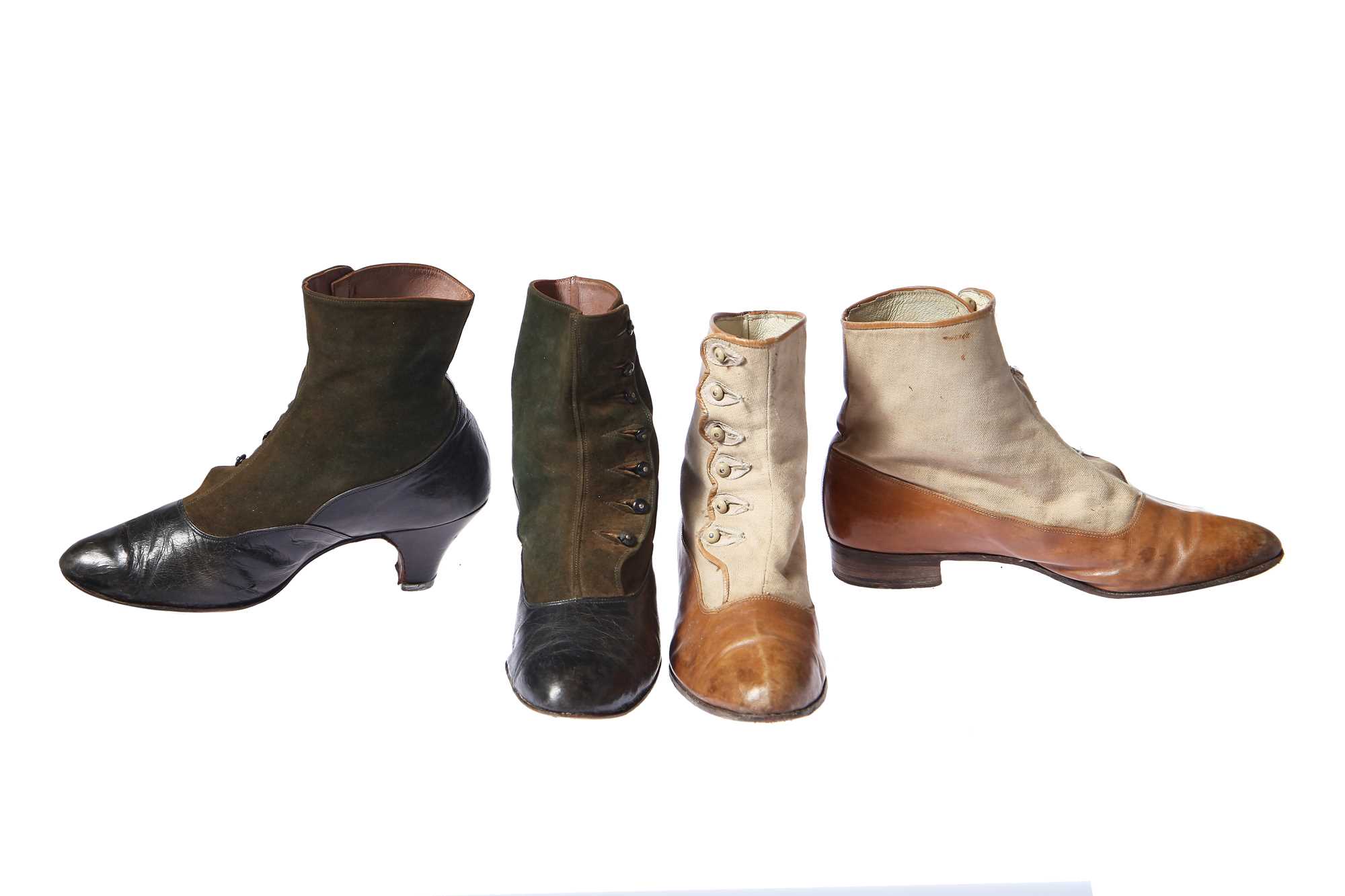 Lot 455 - Two pairs of Anello & Davide button-boots,