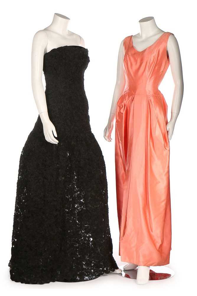 Lot 353 - Two Norman Hartnell couture evening gowns,