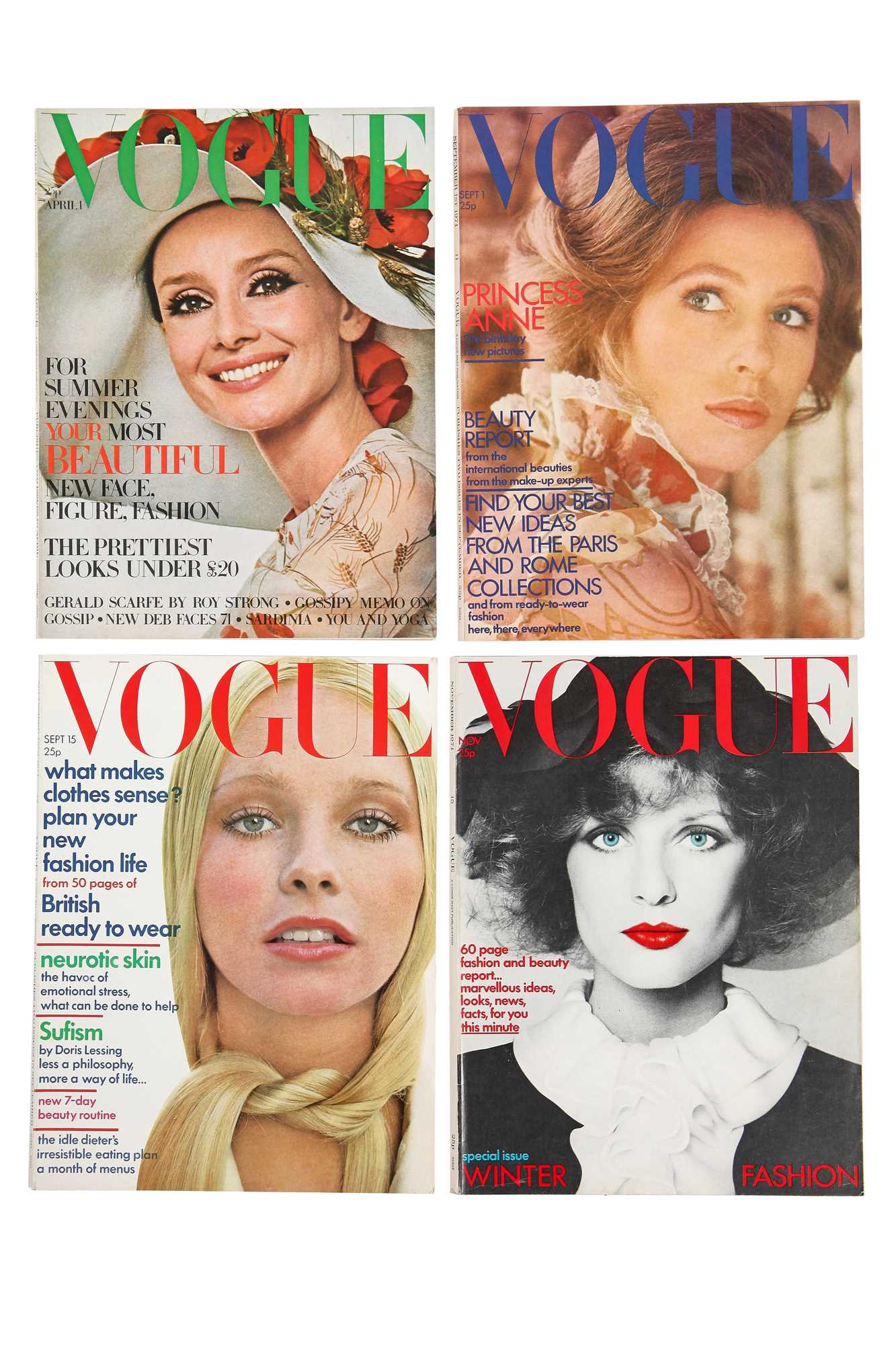 Lot 52 - British Vogue, 1971, complete run,