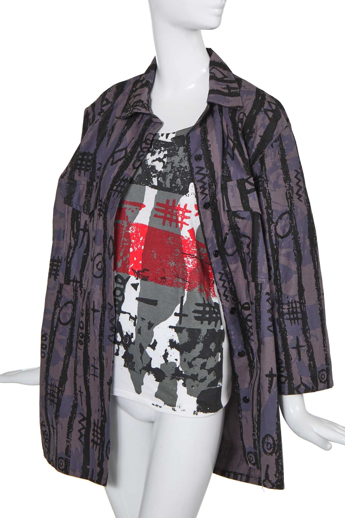 Lot 196 - A Sue Clowes 'Hobo' print t-shirt and shirt