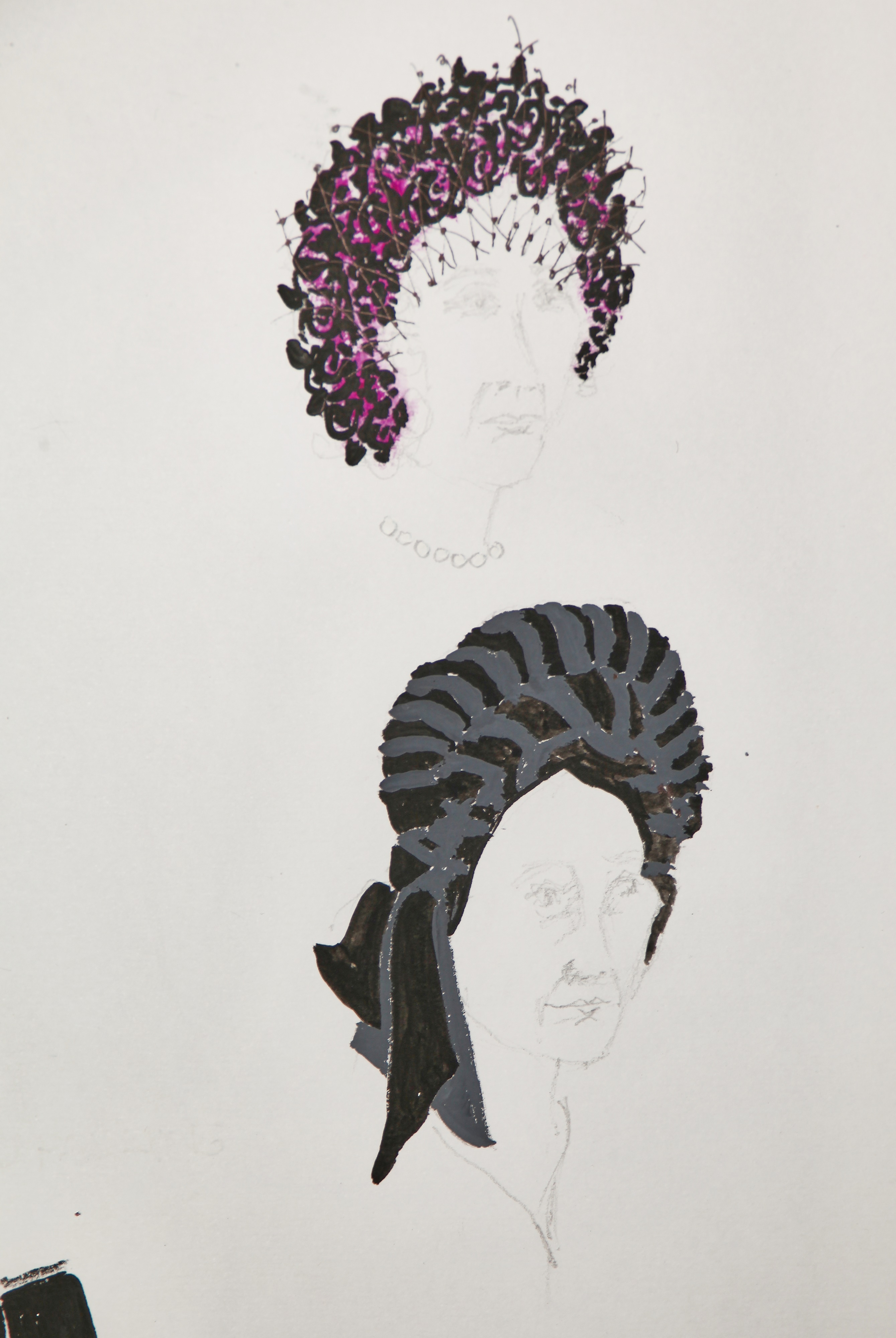 Lot 97 - Tom Rand: three costume designs for Penelope