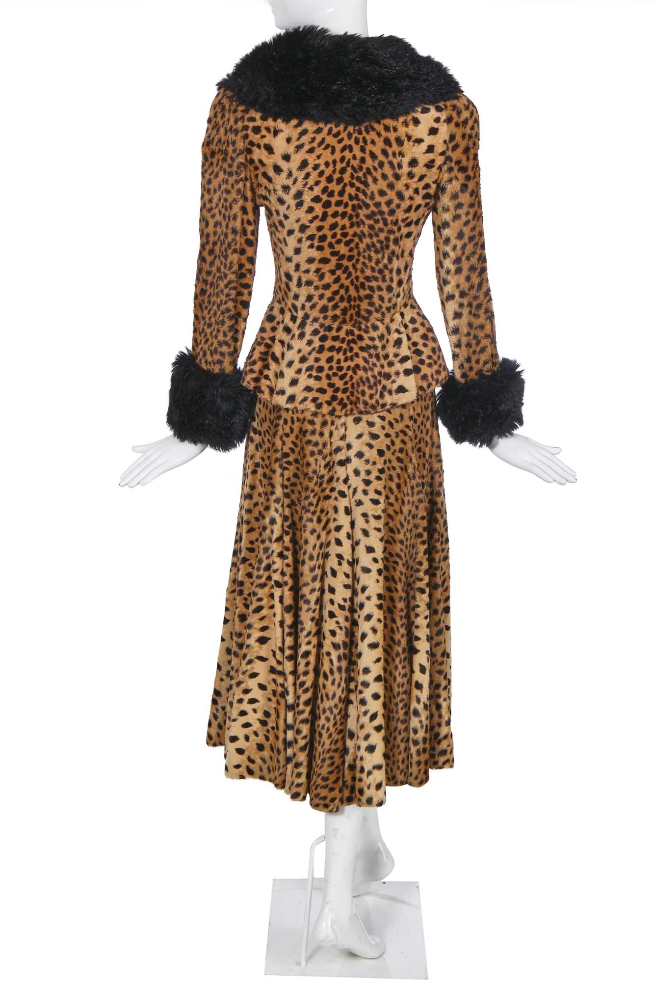 Lot 405 - A Biba faux-leopard ensemble, circa 1973