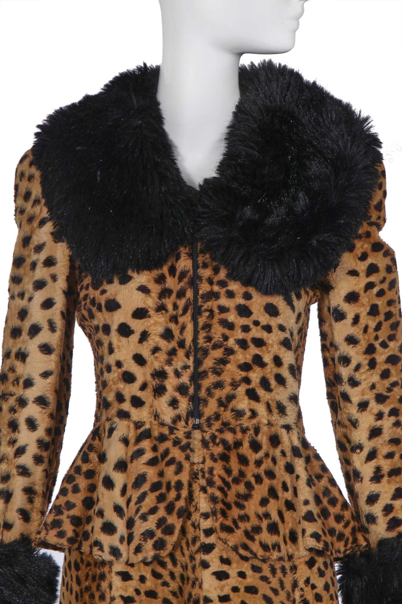 Lot 405 - A Biba faux-leopard ensemble, circa 1973