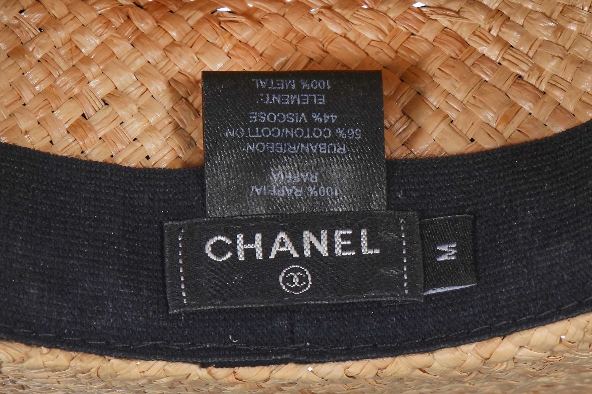 Lot 41 - A Chanel straw hat, Spring/Summer 2019