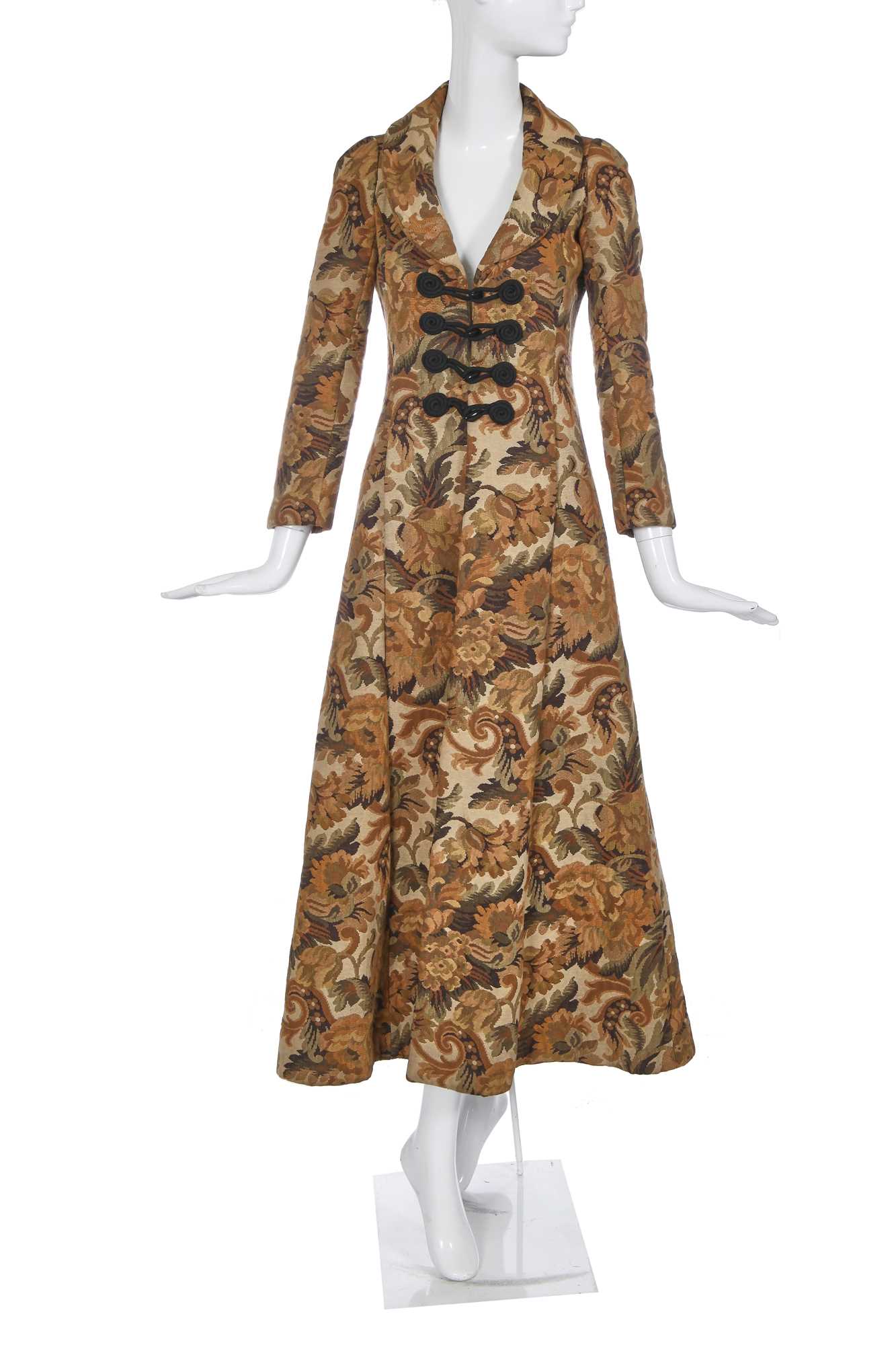 Lot 439 - A fine Biba 'curtain brocade' frock coat,
