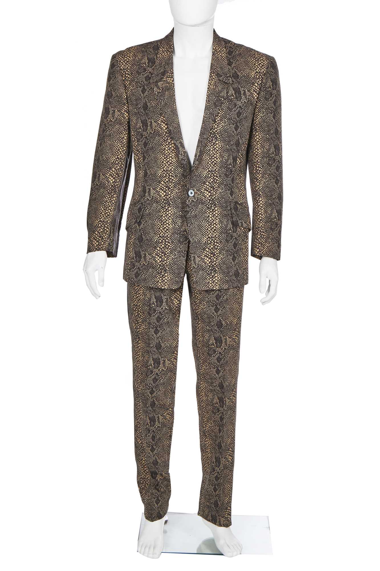 Lot 139 - A Thierry Mugler men's snakeskin-printed