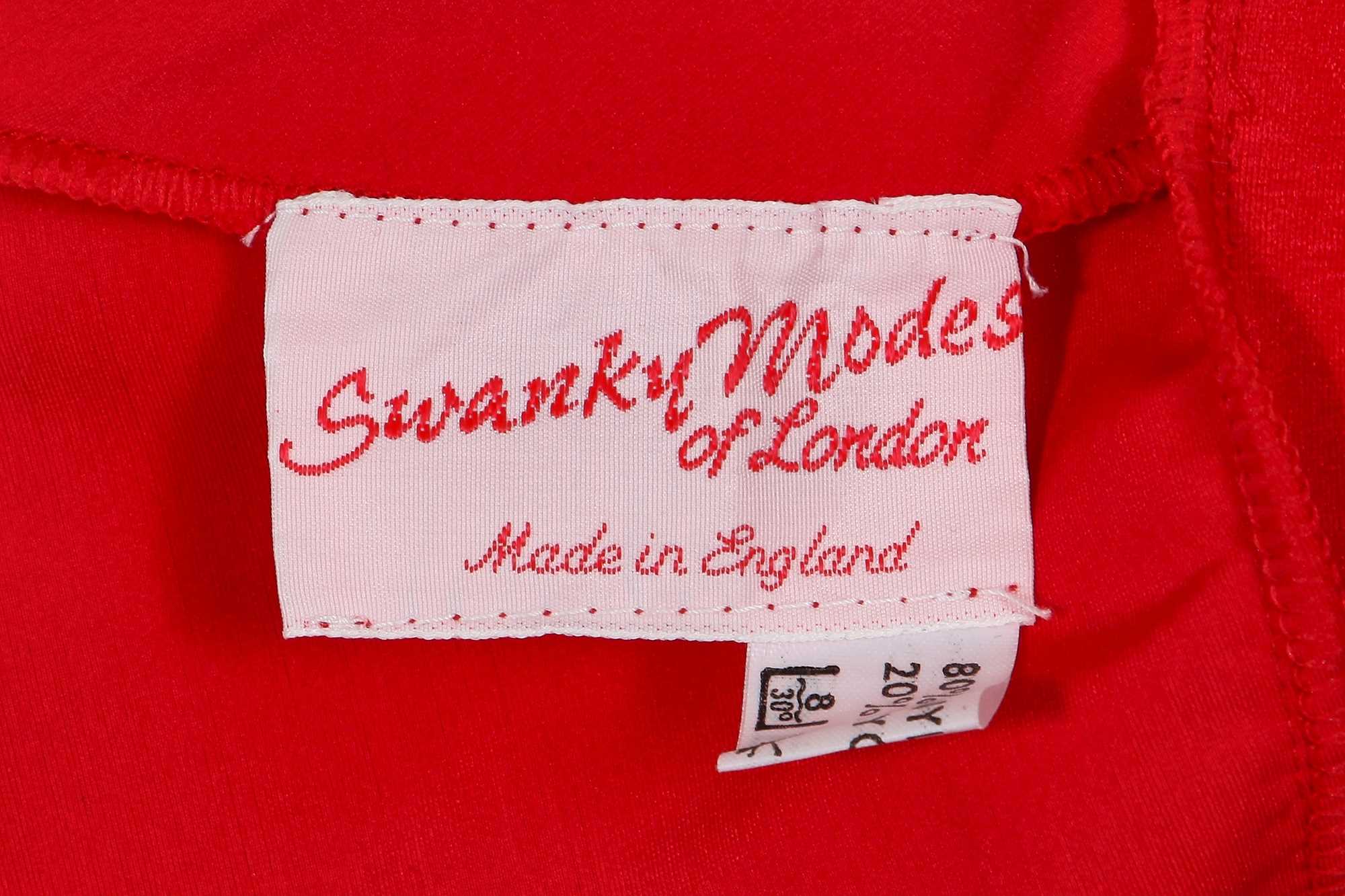 Lot 354 - A Swanky Modes red lycra and nylon