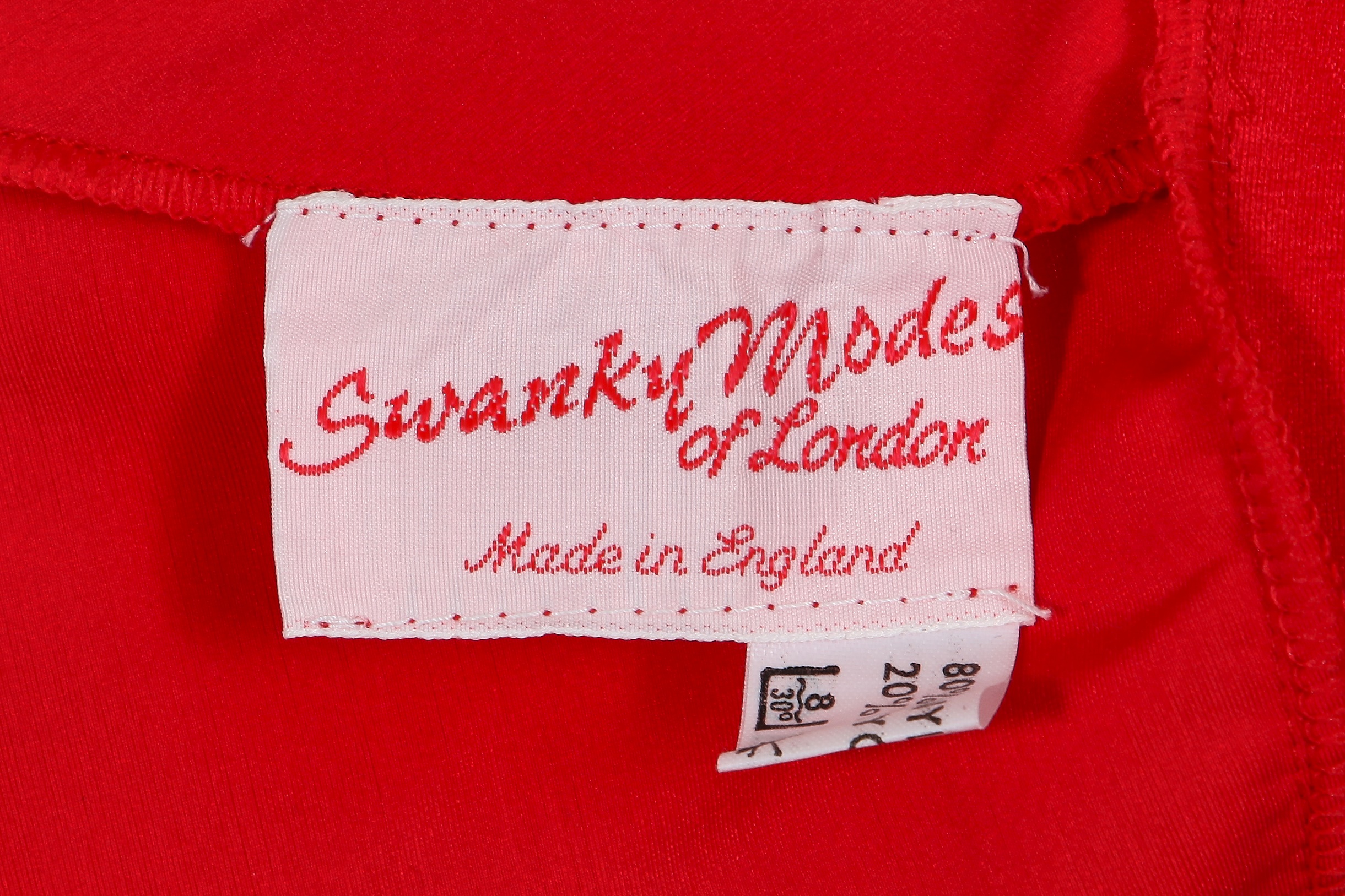 Lot 354 - A Swanky Modes red lycra and nylon