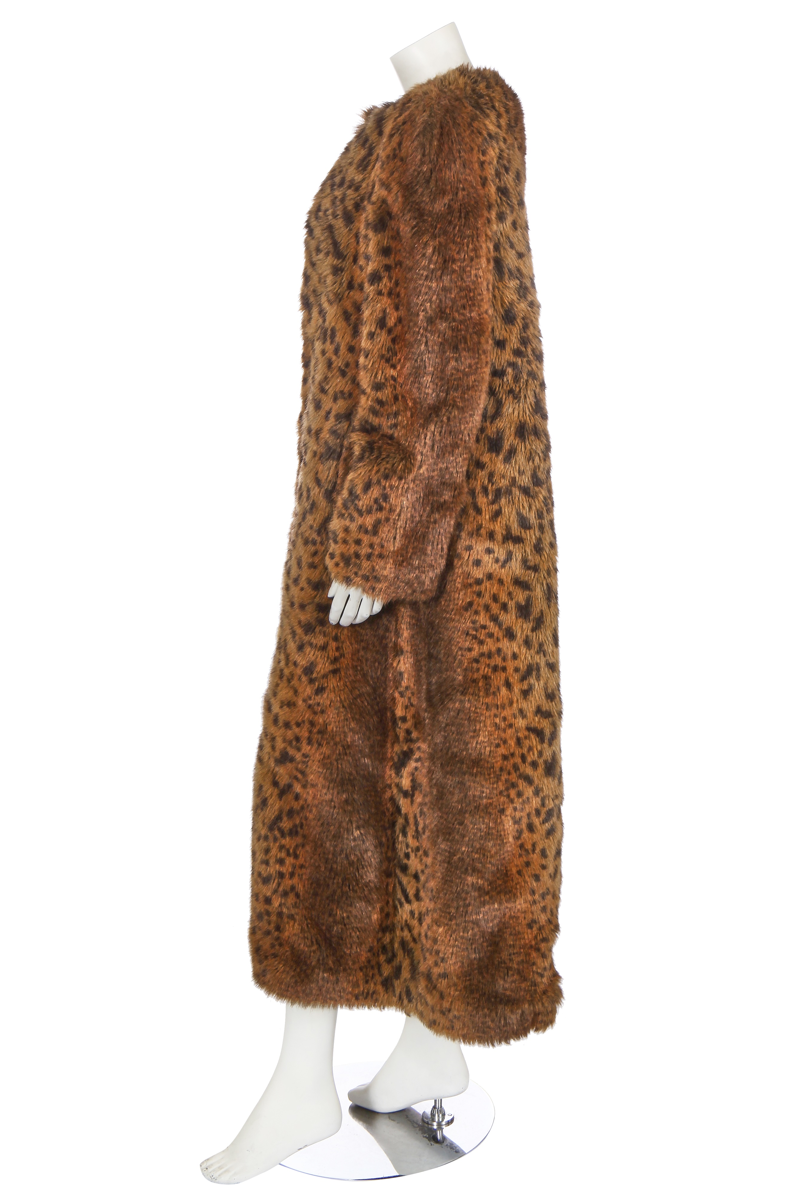 Lot 156 - A good Biba faux cheetah fur coat, circa