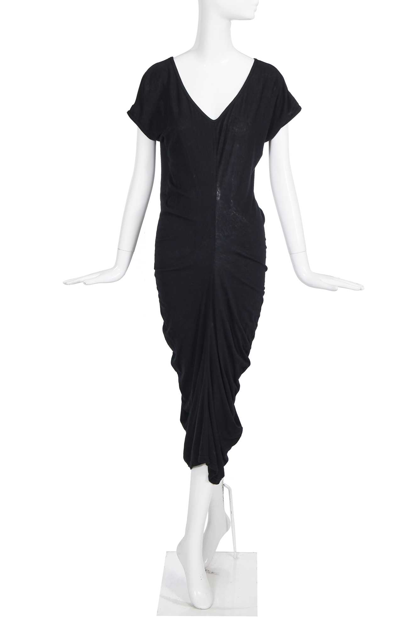 Lot 284 - A John Flett black jersey dress, 1980s