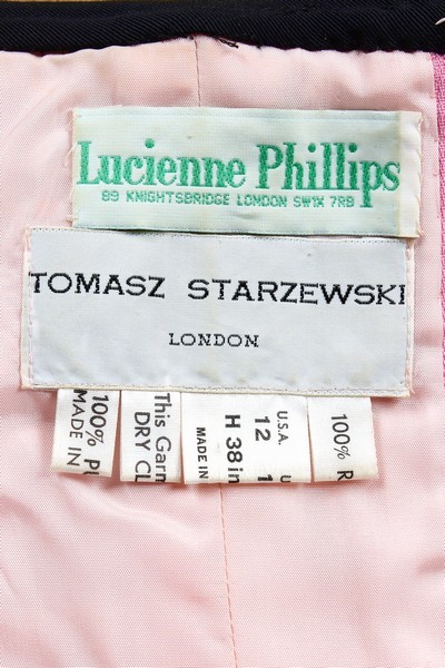 Lot 238 - A Tomasz Starzewski pleated pink silk faille