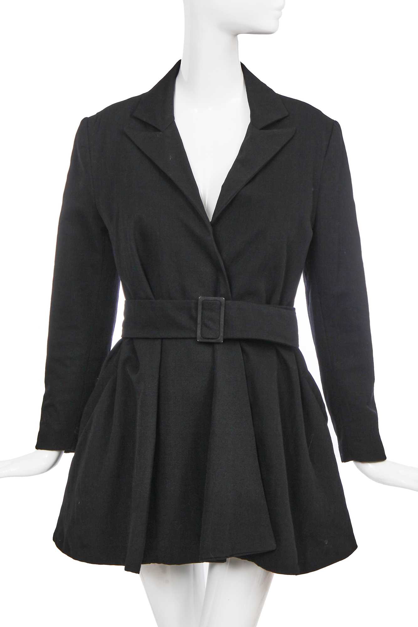 Lot 290 - A John Flett black wool-blend jacket, late