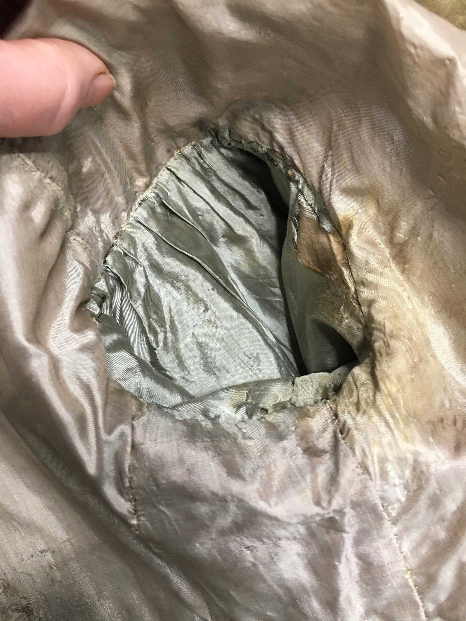 Lot 116 - A fine wool redingote with faux fur (silk