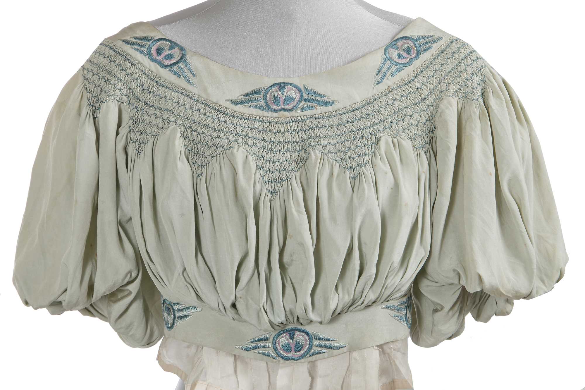 Lot 635 - An embroidered Liberty bodice and dress,