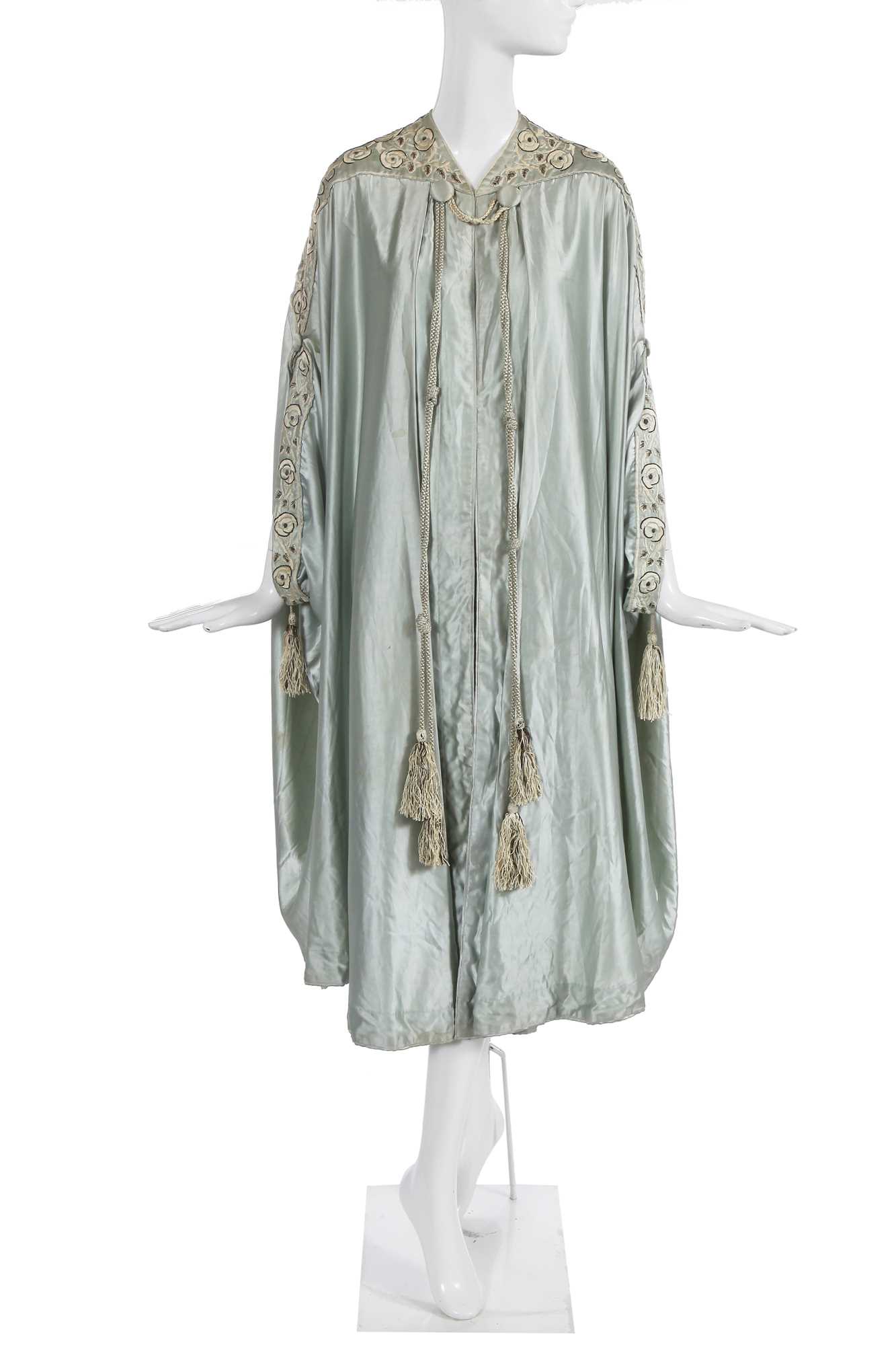 Lot 461 - A Liberty & Co pale blue silk opera cape,