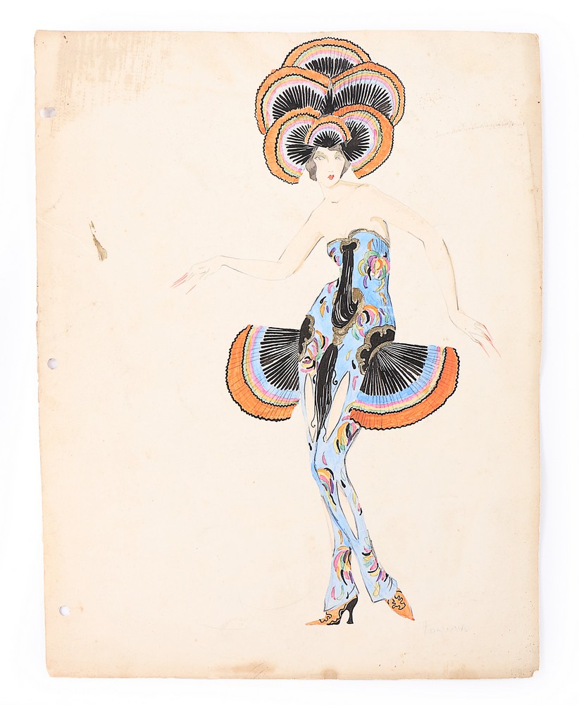 Lot 187 - Six Gilbert Adrian costume designs, probably