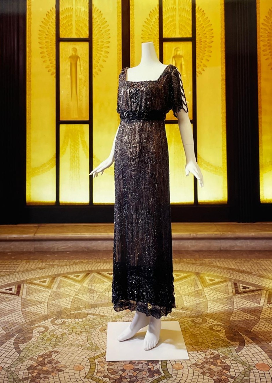 Lot 468 - A fine Paul Poiret beaded evening dress,
