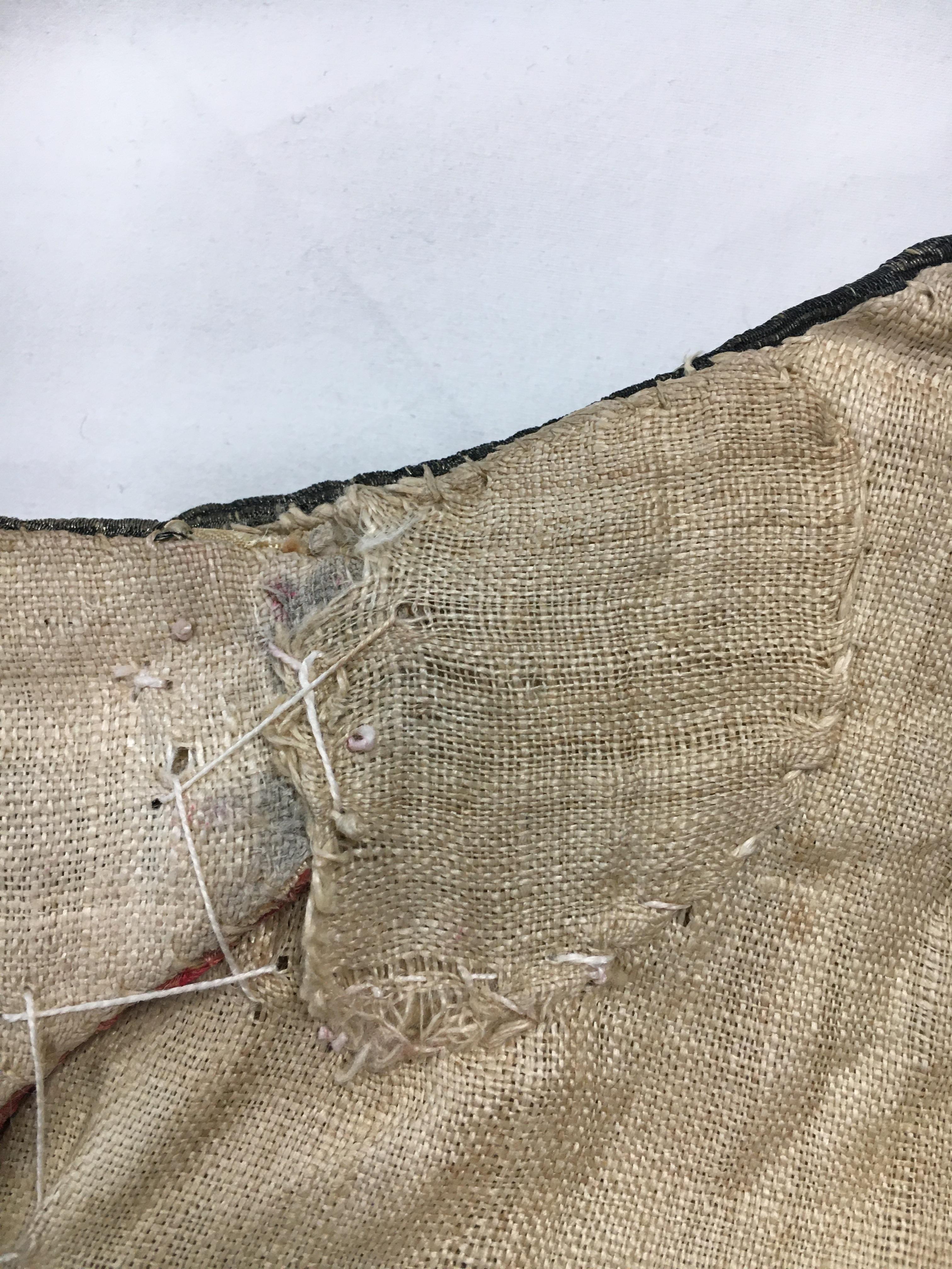 Lot 537 - A pair of scarlet damask smooth covered