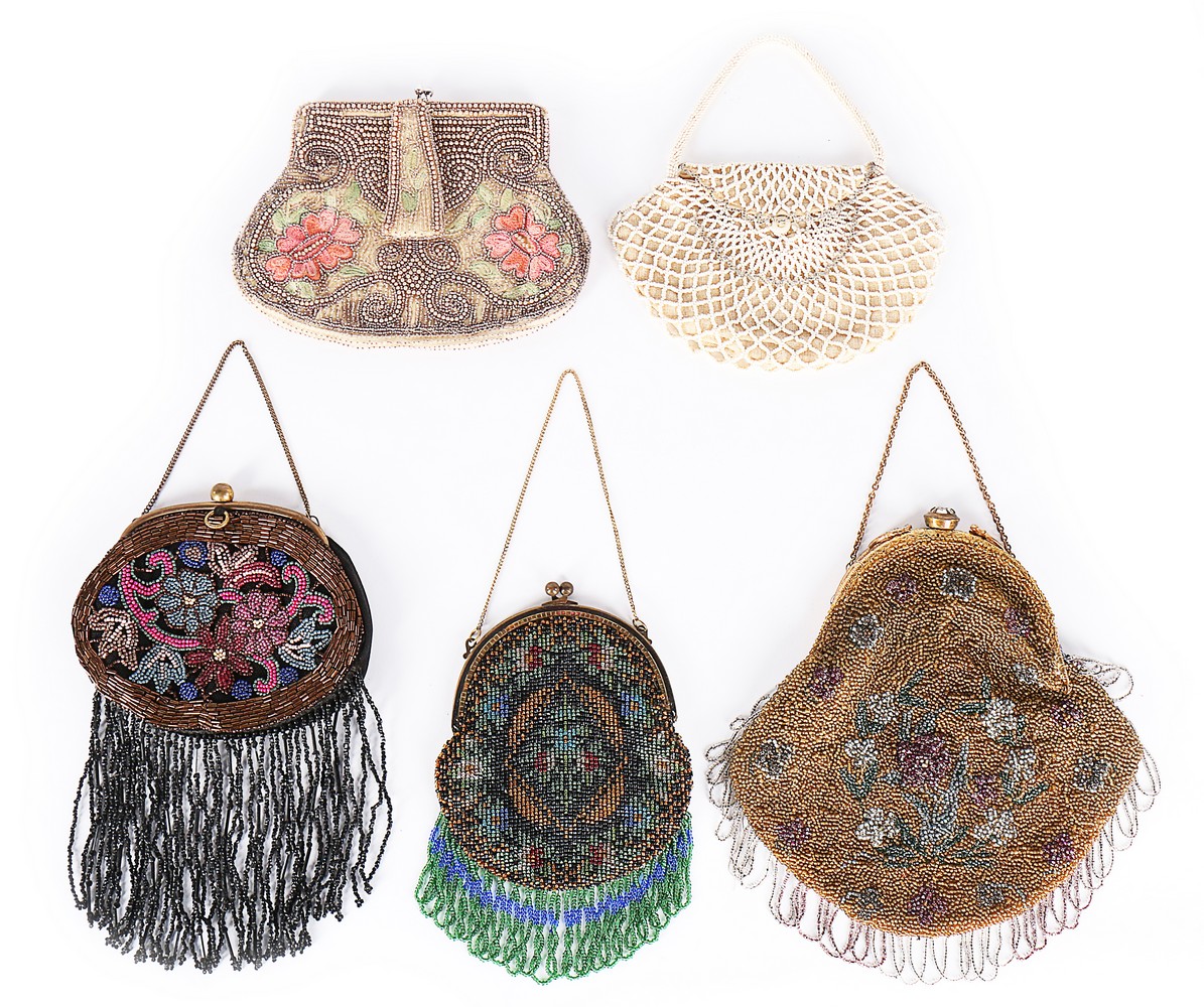 Lot 360 - A good group of evening purses, mainly 1920s-