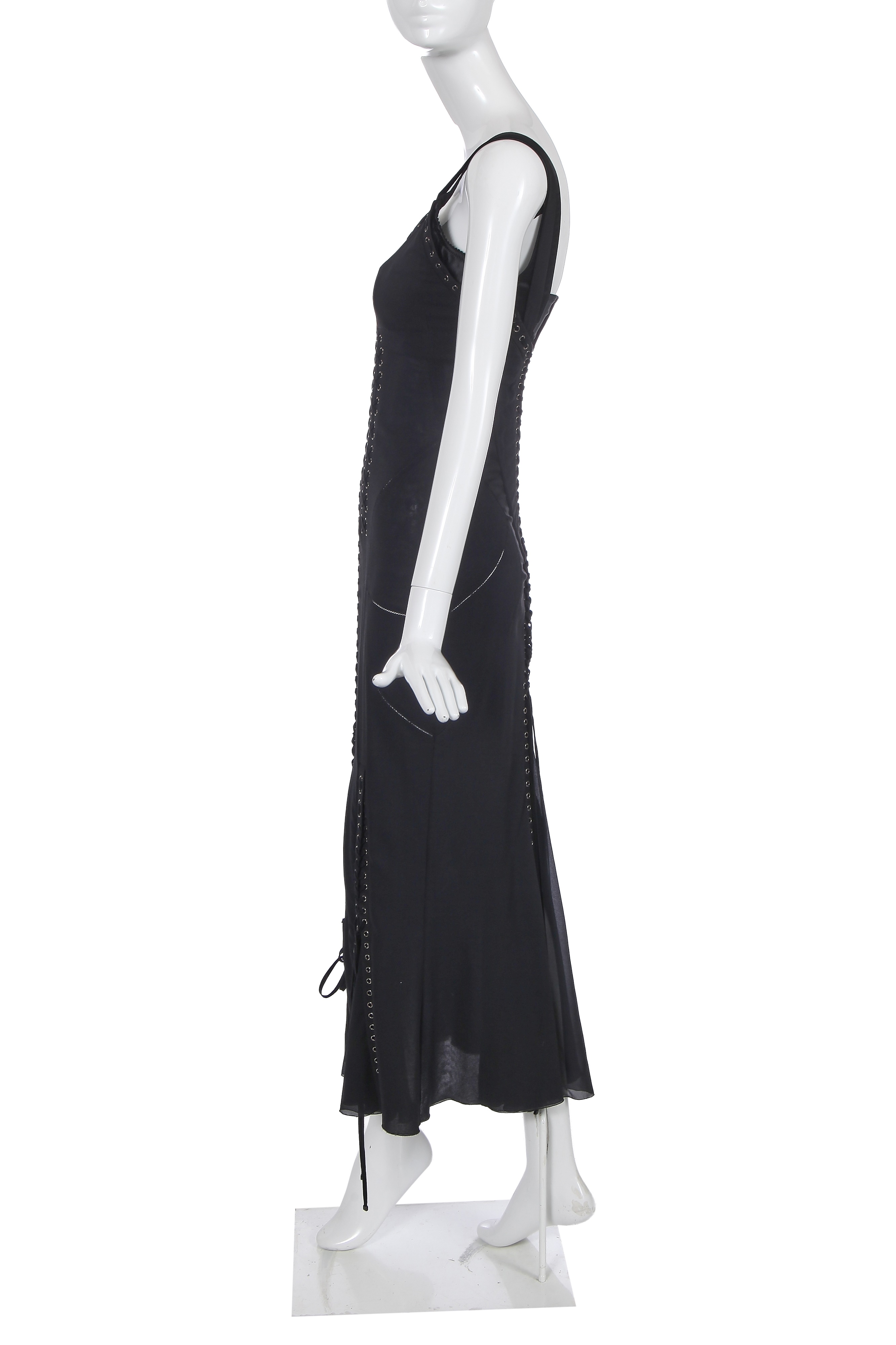 Lot 110 - A Dolce & Gabbana black silk evening dress,