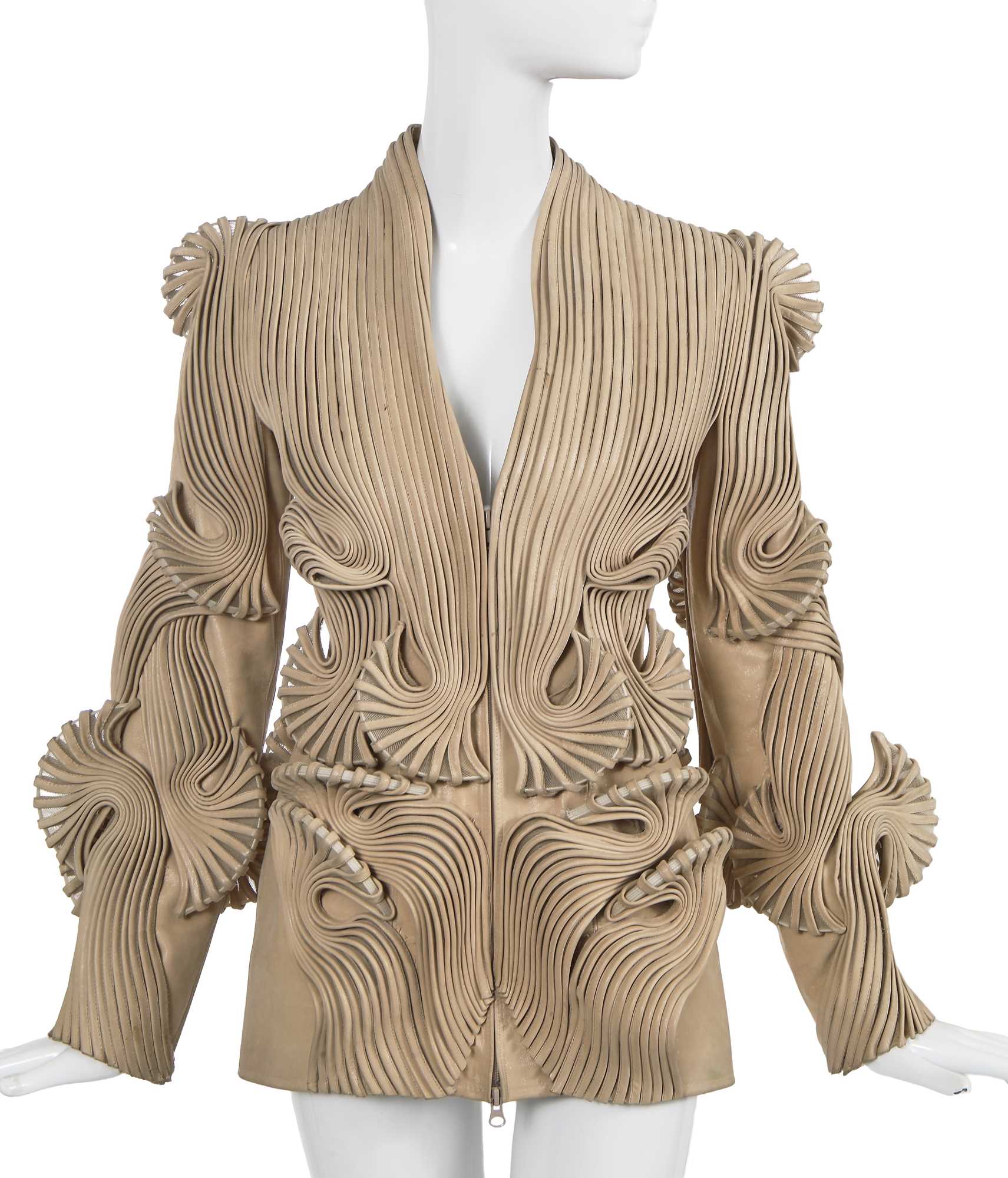 Lot 108 - An Iris van Herpen ECCO leather jacket,