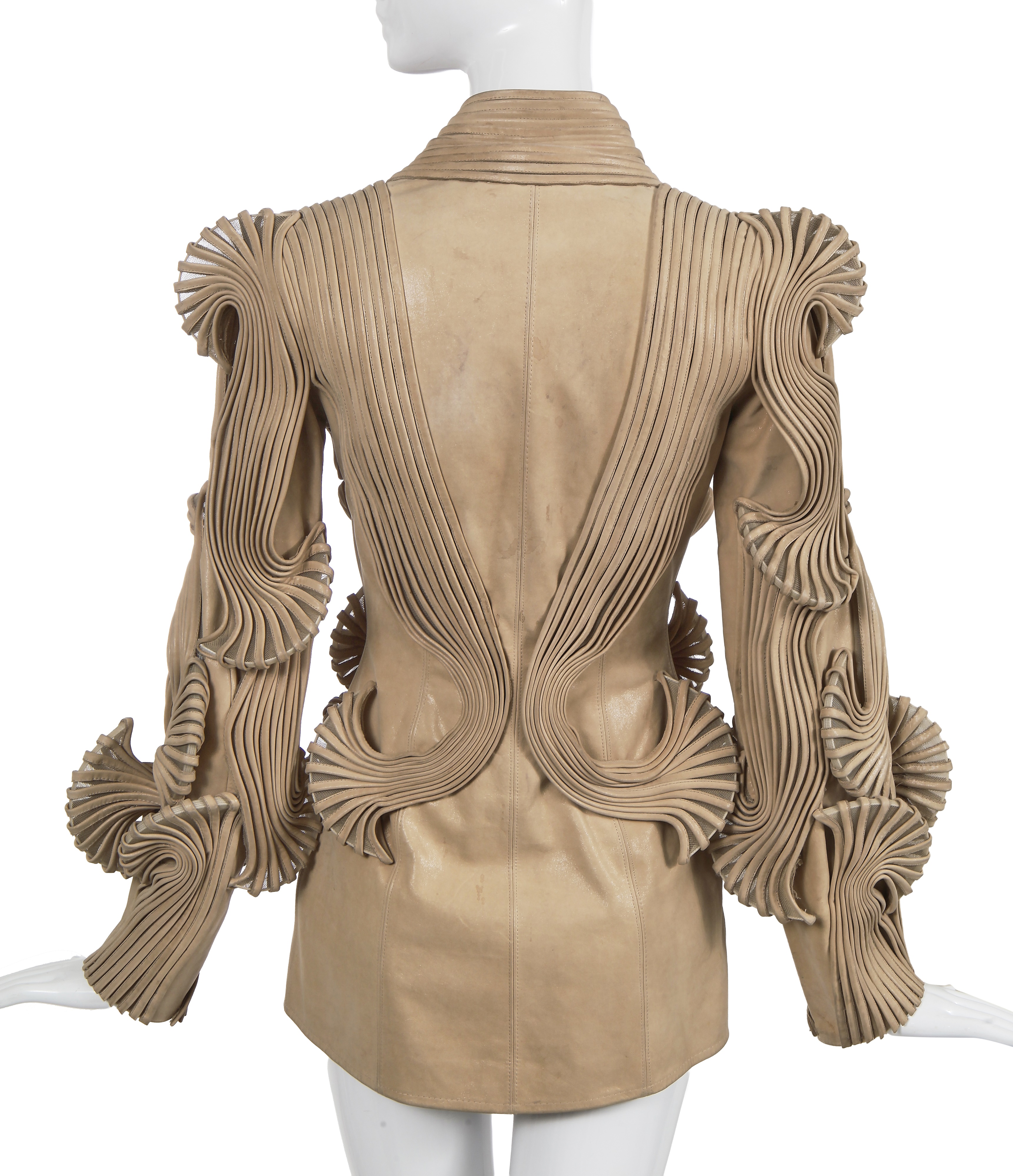 Lot 108 - An Iris van Herpen ECCO leather jacket,