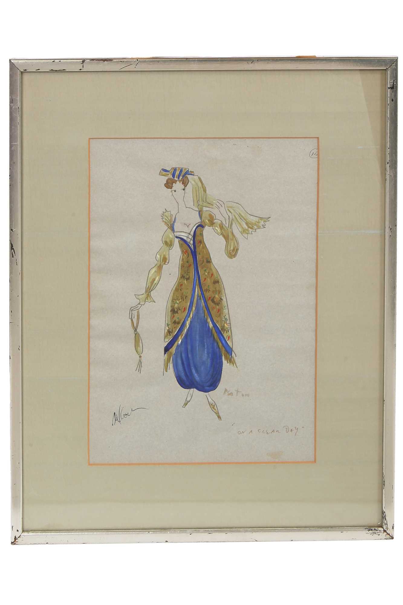 Lot 456 - A Cecil Beaton costume design sketch for 'On