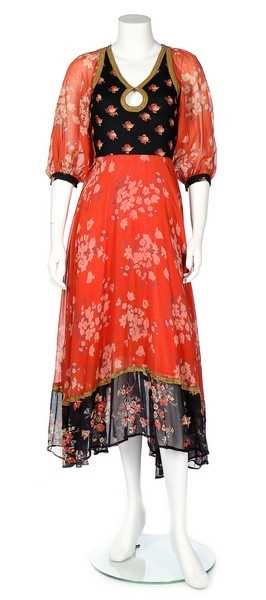 Lot 251 - A good Thea Porter 'gypsy' dress, 1969-71,
