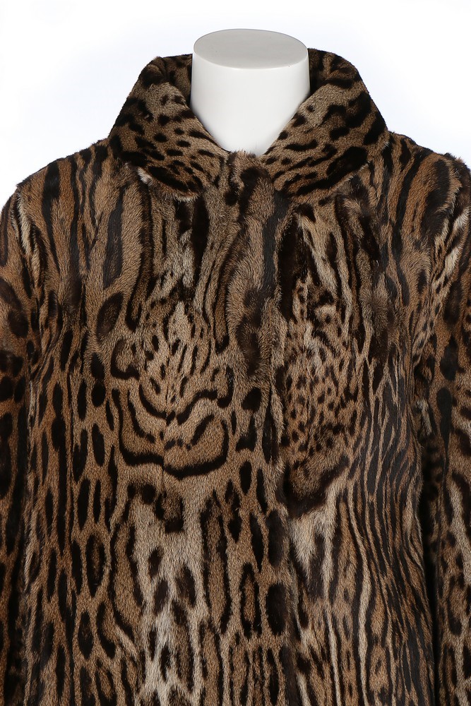 Lot 8 - A Brahams of Norwich ocelot coat, 1950s,