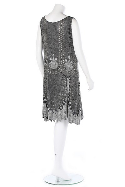 Lot 172 - A good beaded flapper dress, circa 1928, the