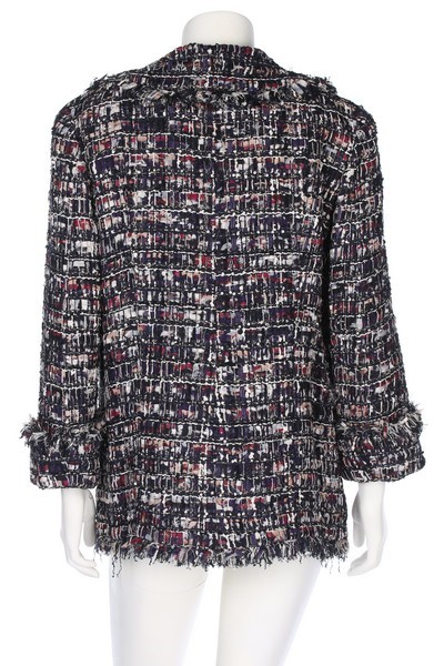 Lot 170 - A Chanel cotton and silk tweed jacket in