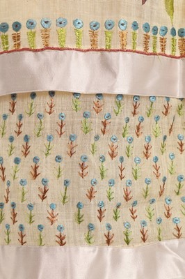 Lot 144 - An embroidered muslin dress, circa 1914-18,