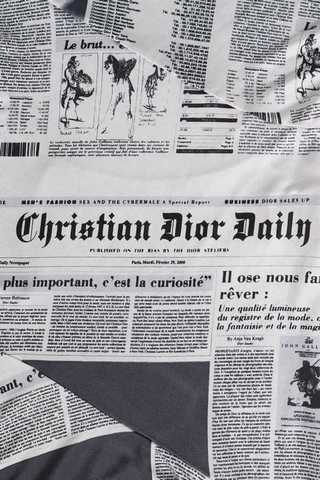 Lot 306 - A John Galliano for Christian Dior newspaper
