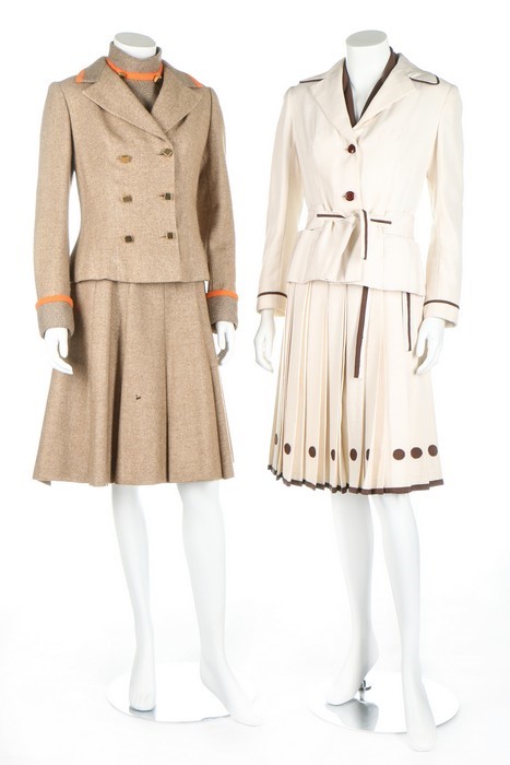 Lot 93 - Three Rahvis day suits, late 1960s, labelled,