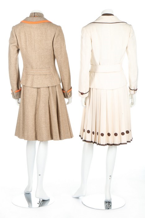 Lot 93 - Three Rahvis day suits, late 1960s, labelled,