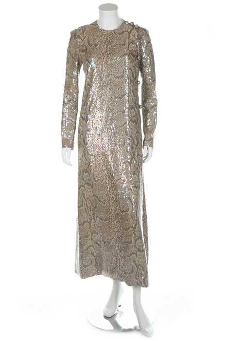 Lot 46 - A Christian Dior London couture snake-print