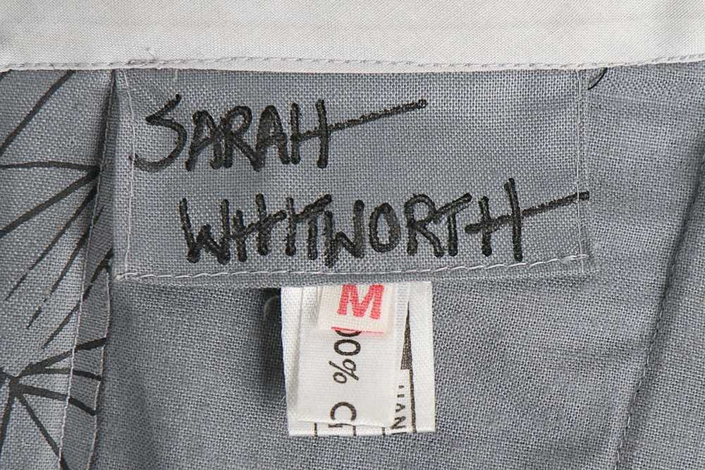 Lot 59 - A Sarah Whitworth skeleton print grey cotton