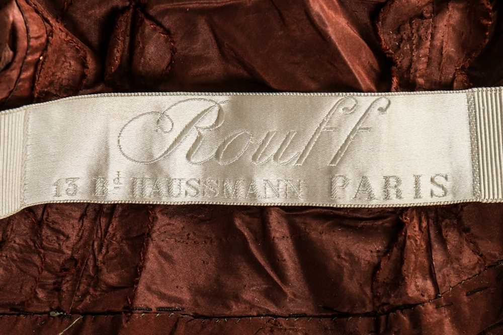 Lot 39 - A Maison Rouff brown and black checked