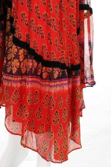 Lot 246 - A Thea Porter 'gypsy' dress, circa 1969,