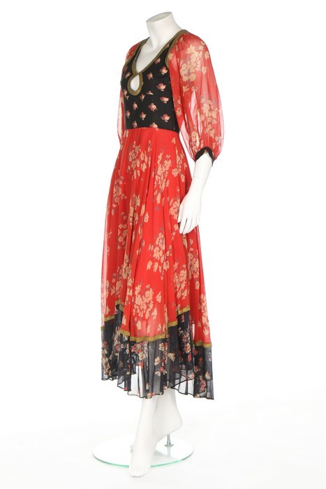 Lot 250 - A good Thea Porter 'gypsy' dress, 1969-71,