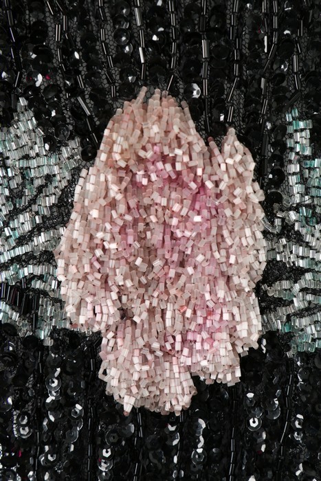 Lot 68 - A fine black tulle tabard, circa 1925-26,