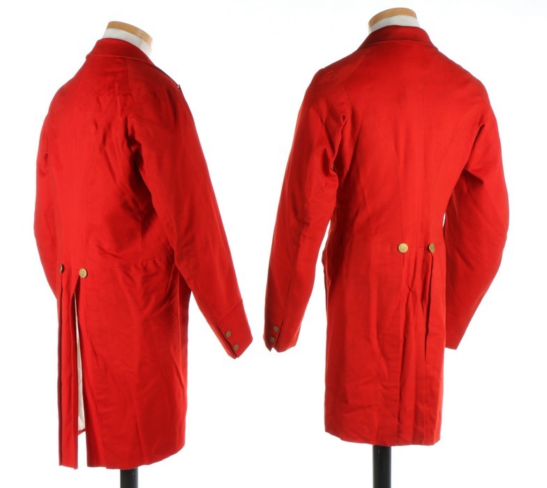 Lot 215 - Two formal hunt ball tailcoats, one with