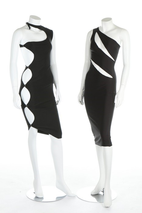 Lot 190 - Three Swanky Modes stretch lycra disco/club