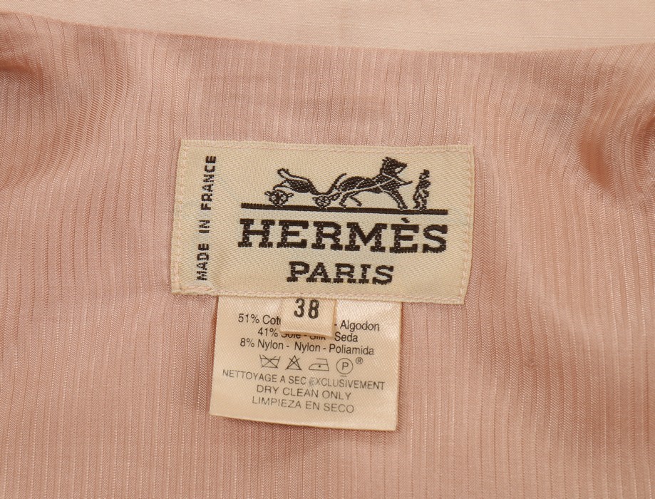 Lot 133 - An Hermès knitted dress, 1970s, labelled,