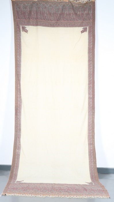 Lot 326 - A good woven kashmir shawl, Sikh period,
